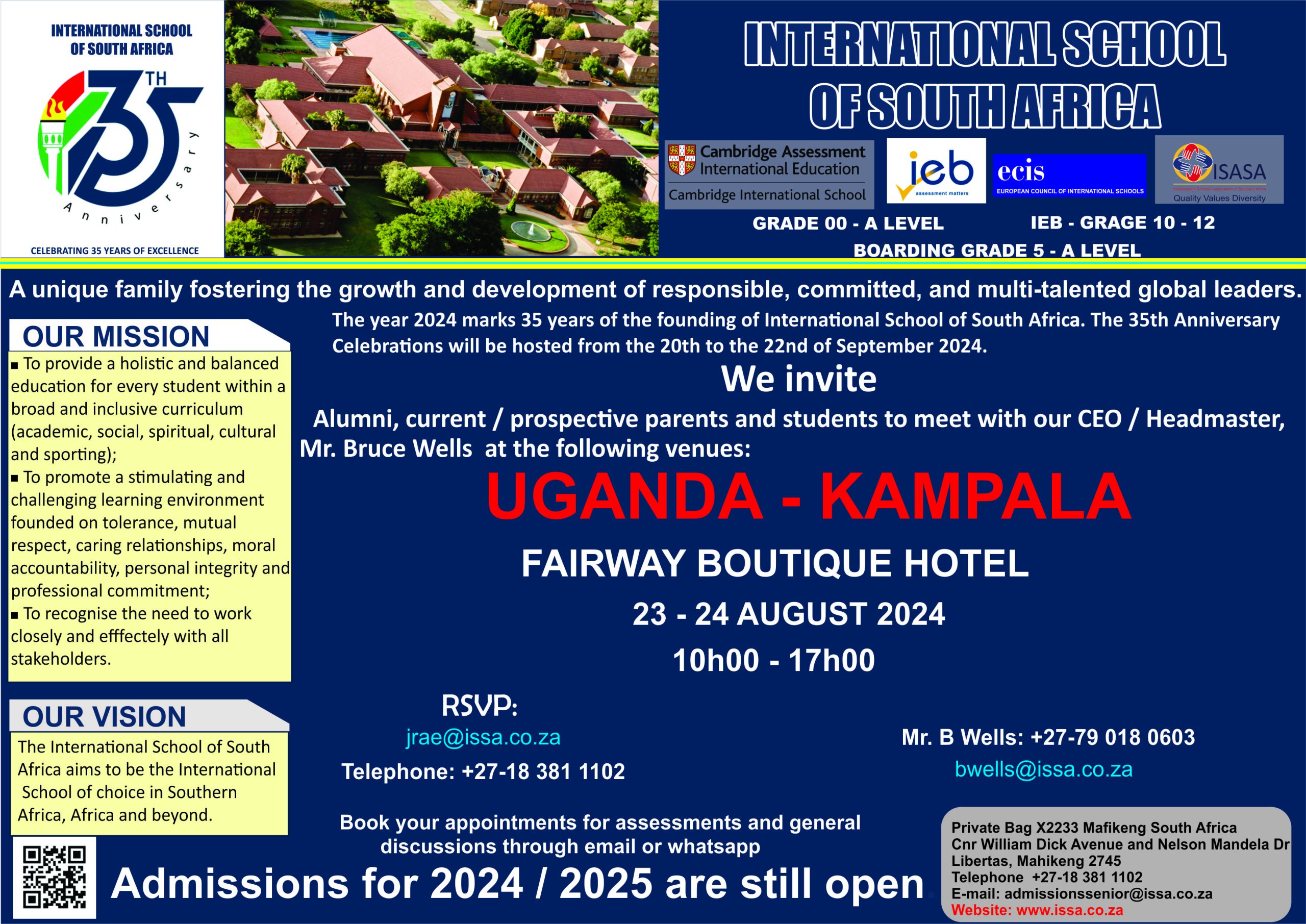 Home - International School of South Africa